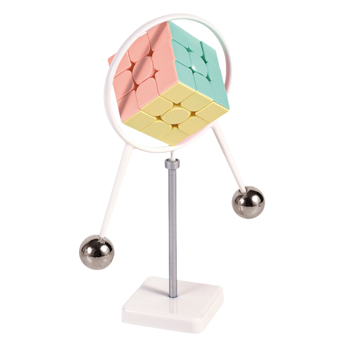 Gravity Principle Cube Display Bracket White - Ele → MasterCubeStore