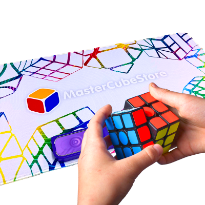 MasterCubeStore Speedcubing Mat Colorful Silhouettes → MasterCubeStore